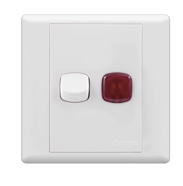 20A DOUBLE POLE ORANGE SWITCH MONACO - elecshop.lk