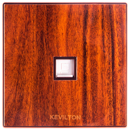 Cat 5 Data Socket Kevilton Mahogany - elecshop.lk