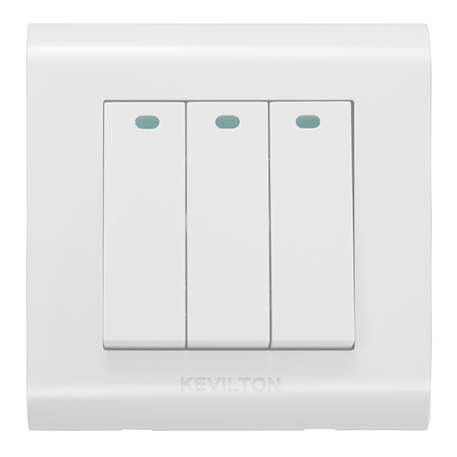 3 Gang 2 way Switch Kevilton Modular Iv - elecshop.lk
