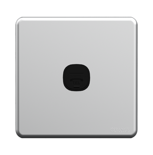 1 GANG 4 WIRE TELEPHONE OUTLET ORANGE ENIGMA SB - elecshop.lk