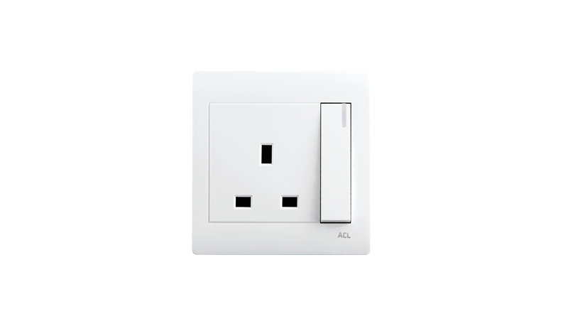 13A Switched Socket Outlet ACL Elegance White - elecshop.lk