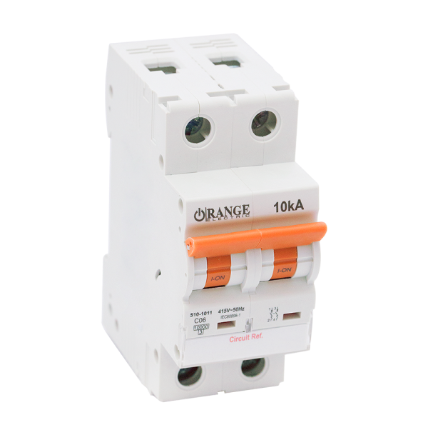 2Pole Type C MCB (10kA) Orange
