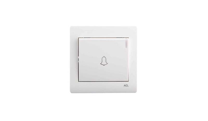 1Gang Bell Press Switch ACL Elegance White - elecshop.lk