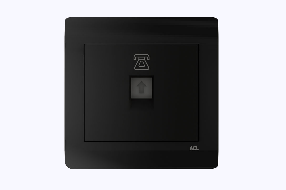 Telephone Socket Outlet - ACL Grey - elecshop.lk