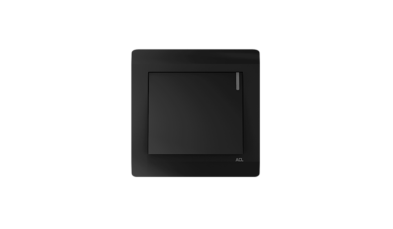 1 Gang 1 Way Switch - ACL Black Matt - elecshop.lk
