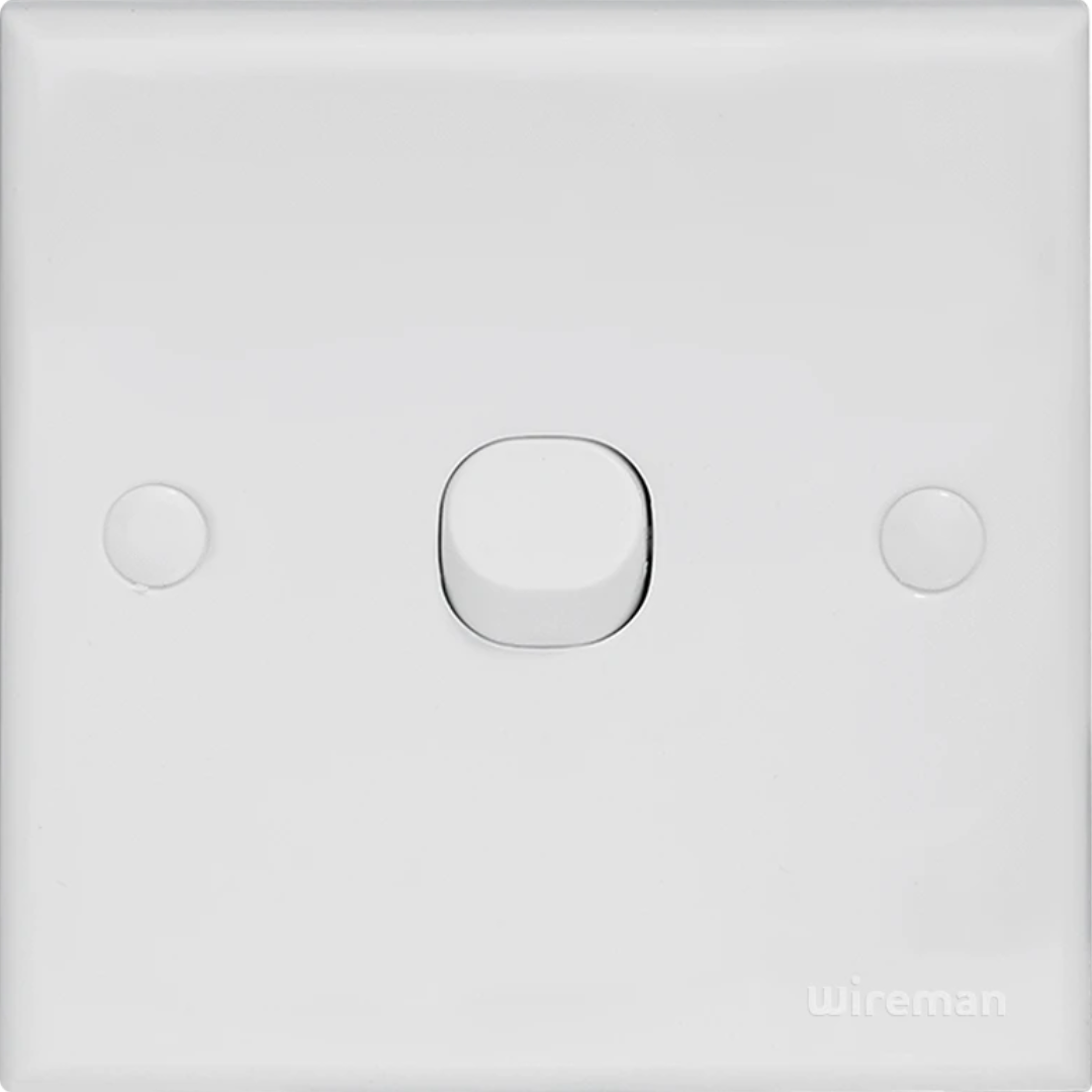 Wireman Normal White 1 Way 1 Gang Switch - elecshop.lk