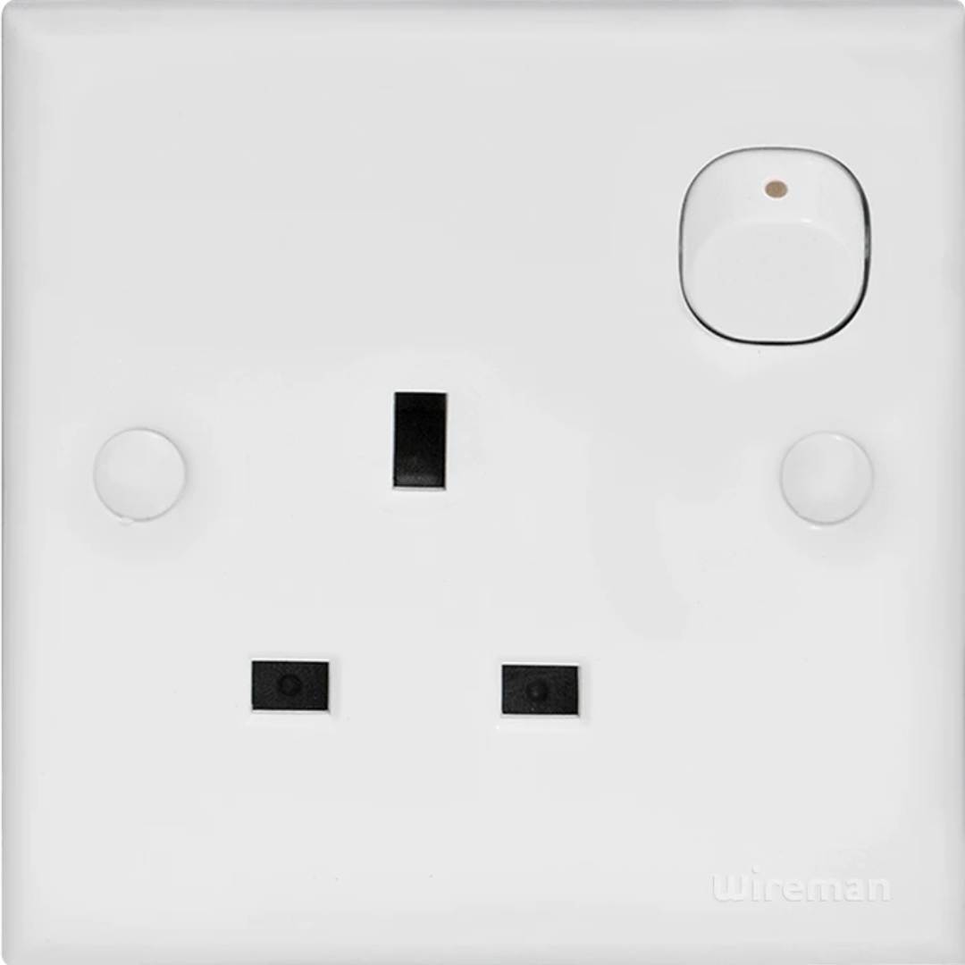 Wireman Normal White 13A Switched Socket Outlet - elecshop.lk