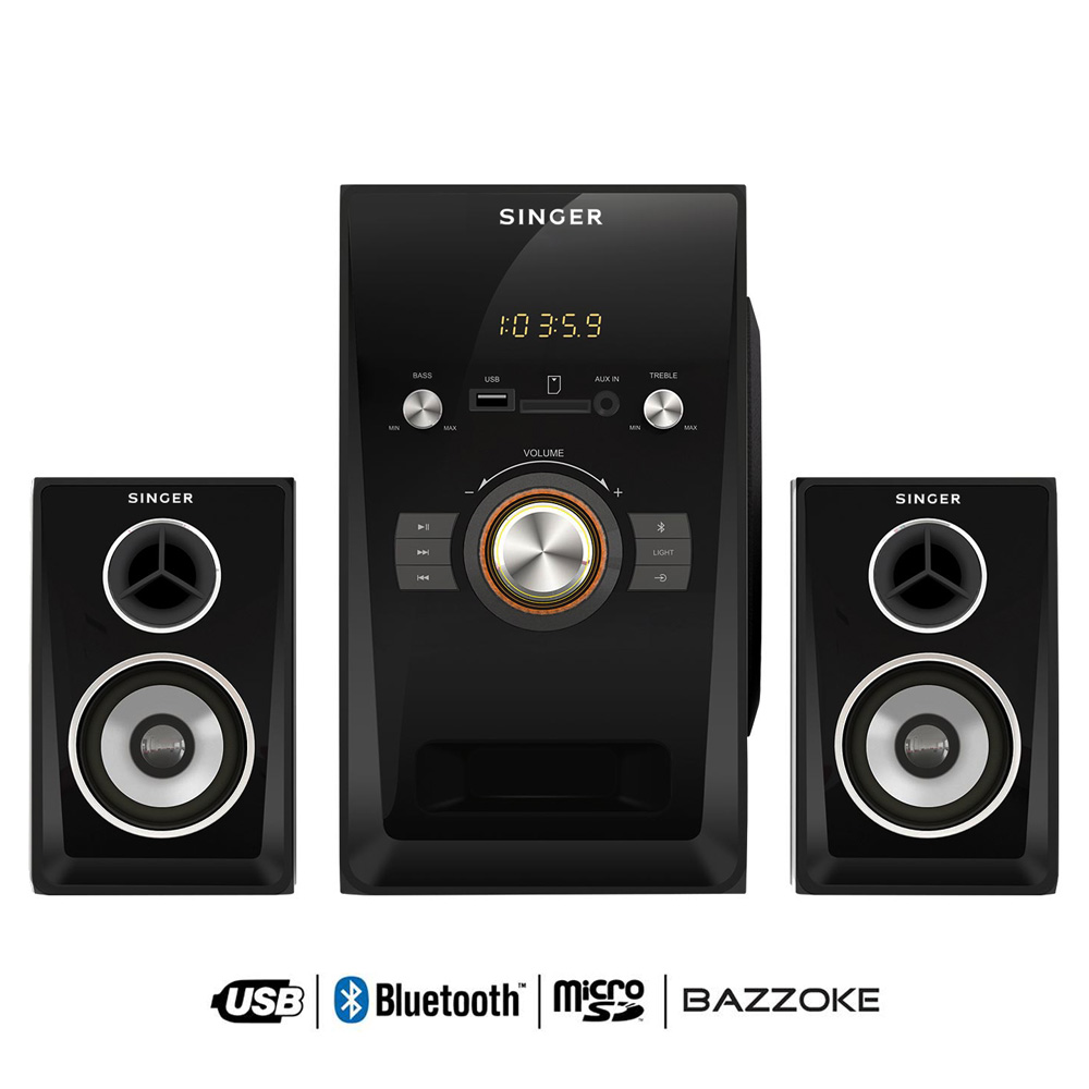 Singer Mini Hi Fi Systems With Bluetooth 80 WRMS - elecshop.lk