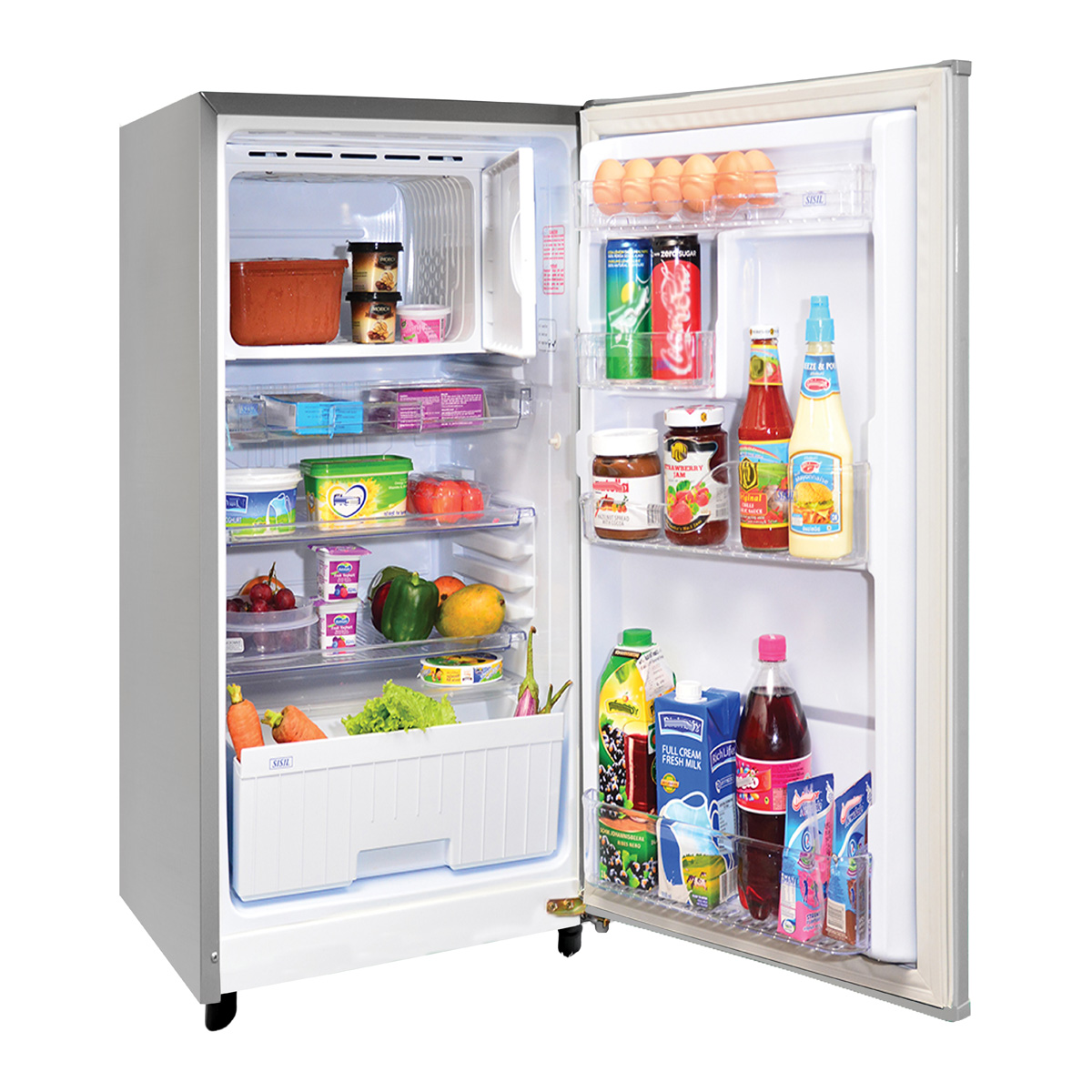 SINGER GEO Single Door Refrigerator R-RGS150-SV - 144L