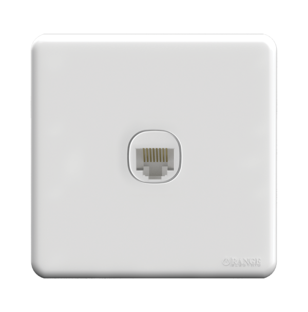 1Gang Date/Tele Outlet Orange Enigma CW