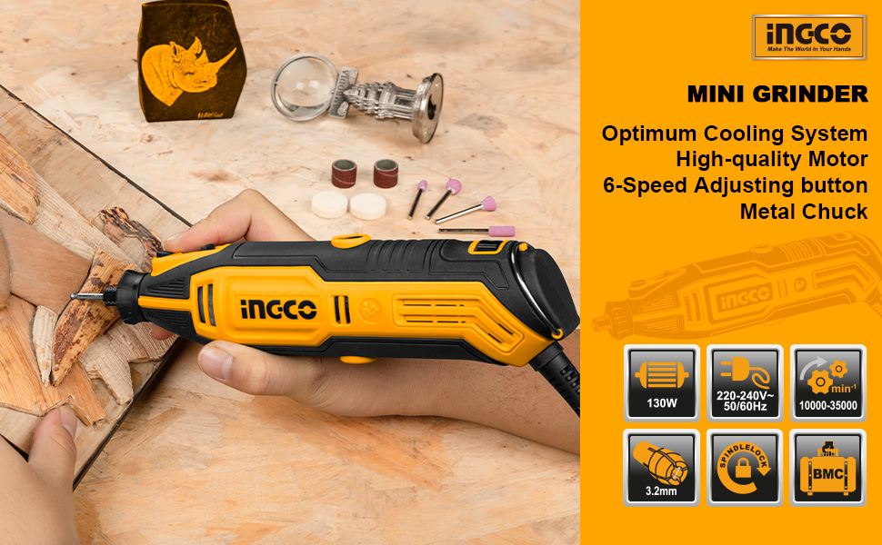 Ingco Mini Grinder 130W MG13328