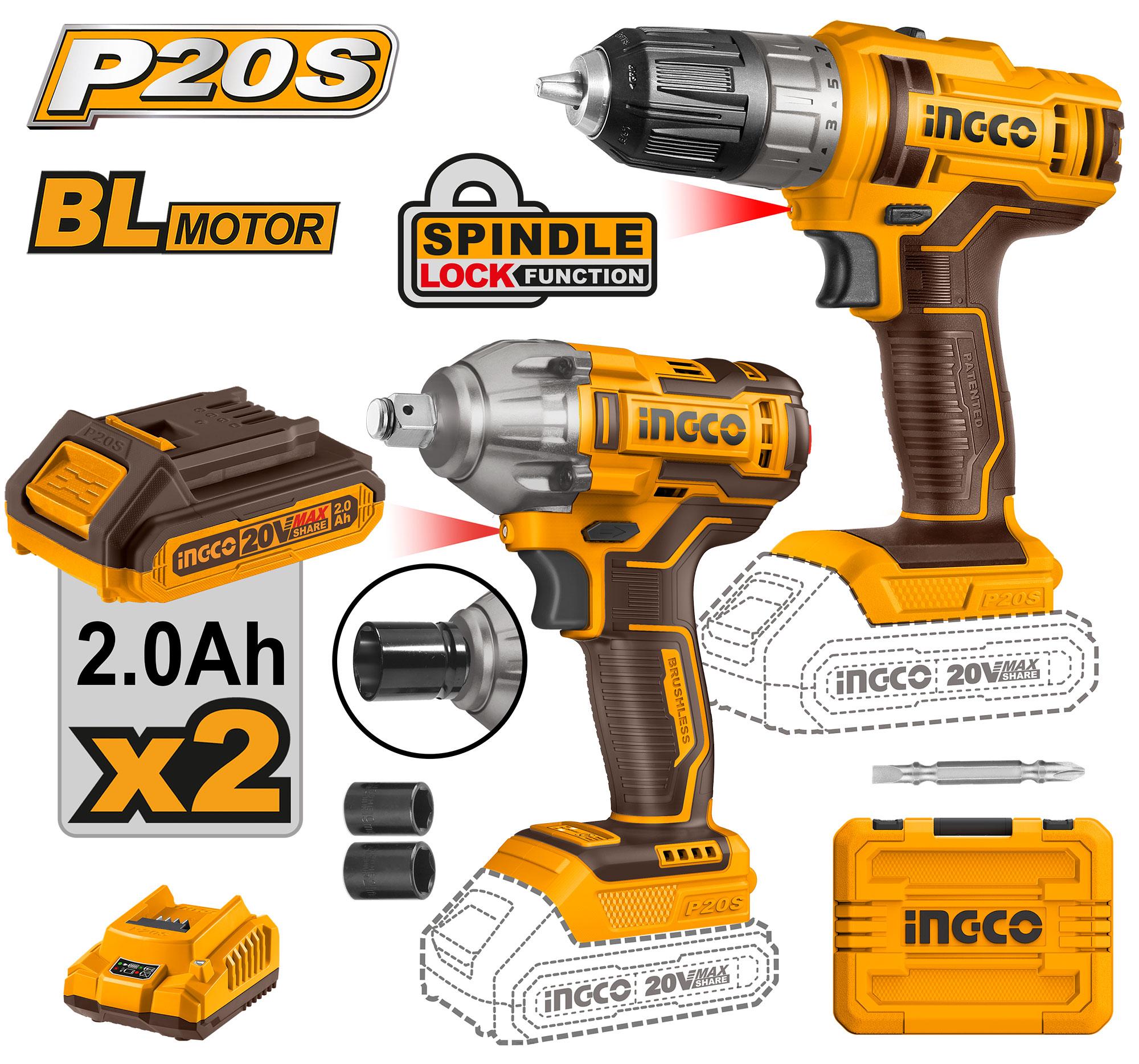 Ingco Cordless Drill & Impact Wrench (COSLI230702)